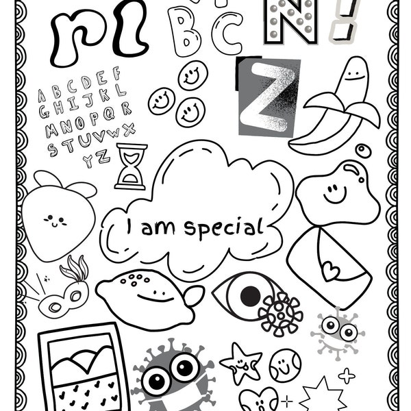 Hand Drawn Border Clipart, Doodle Frames, Planner, Letter Frame, Cute ...