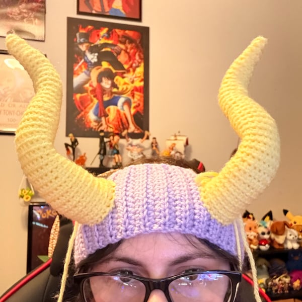 PDF Horns Headband Crochet Pattern - Beginner Friendly - Etsy
