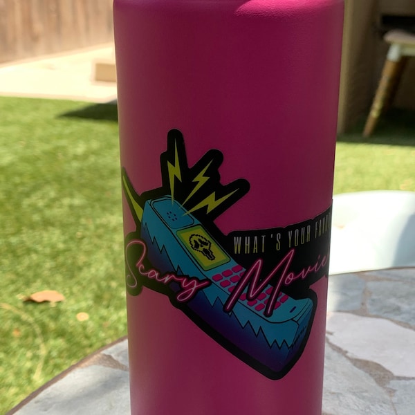 80s Retrowave Horror Sticker - What's Your Favorite Scary Movie? - Etsy