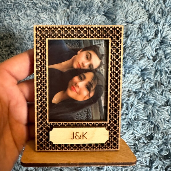 Film Picture Frame Personalized Fujifilm Instax Mini Film Frame Rattan Picture Frame Wooden Film ...