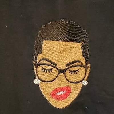 Black Woman Praying Embroidery Design, Afro Woman Embroidery Design ...