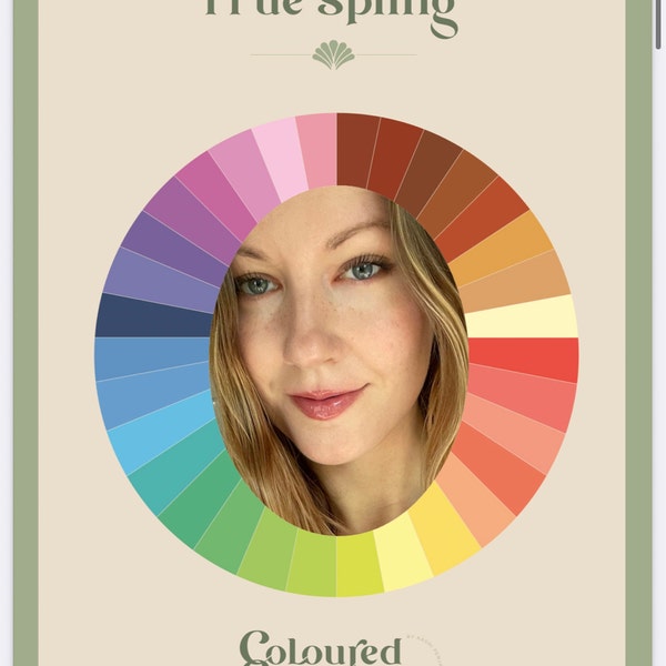 True Spring (16 Seasonal System) Digital Colour Palette, Digital Swatch ...