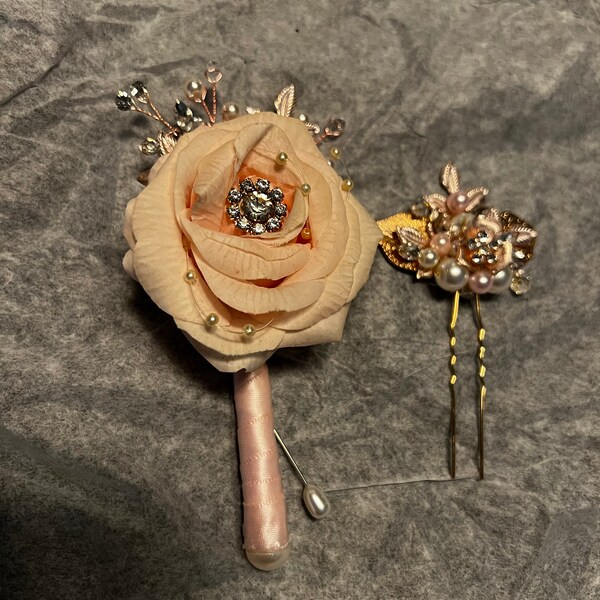 CUSTOM BROOCH BOUQUET, Champagne Wedding Brooch Bouquet, Custom Bouquet ...