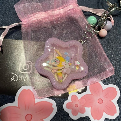 Iridescent Pastel Soft Pink Resin Daggers, Cleaver, Trinket Tray ...