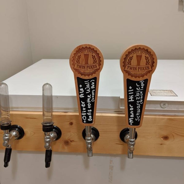 Personalized Custom Beer Tap Handle Laser Engraved With Chalkboard ...