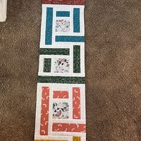 Log Cottage Runner DIGITAL PDF Quilt Pattern for Jelly Roll Cut Yardage ...