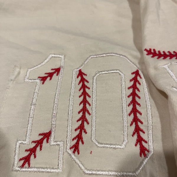 Baseball Numbers Applique Embroidery File,baseball Numbers Machine ...