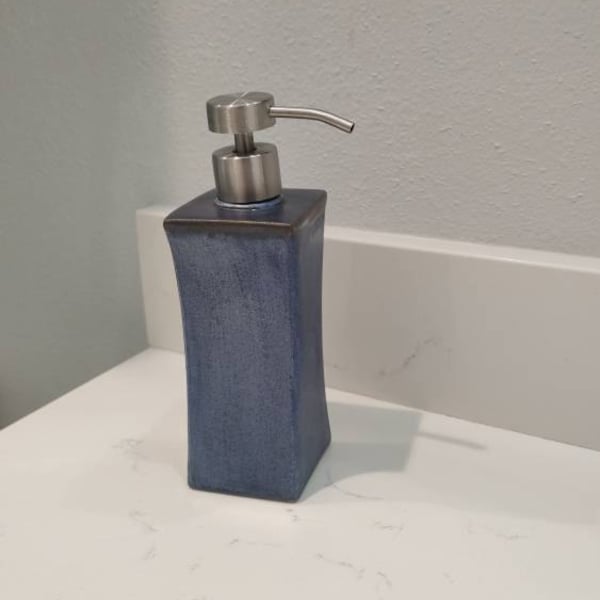 Medium Ceramic Soap Lotion Dispenser Made to Order Handmade Refillable ...
