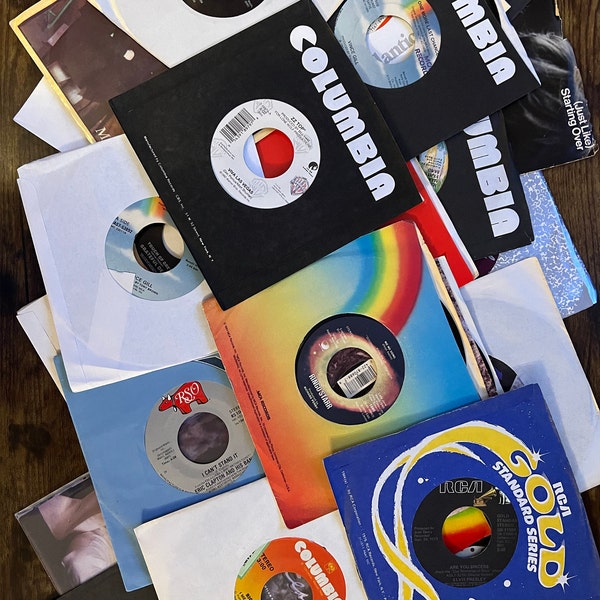 Top 40 and Popular Titles. 7”- 45 RPM Vinyl Records. U-pick. Click on ...