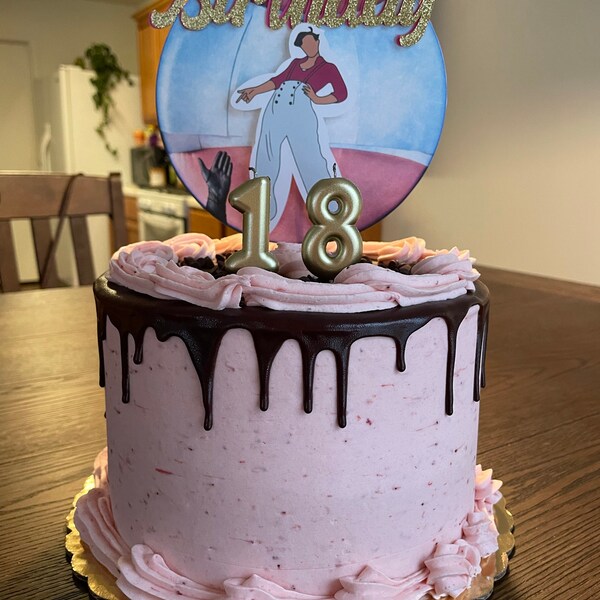 Harry Styles Fine Line Golden Inspired Cake Topper Birthday Cake Topper ...