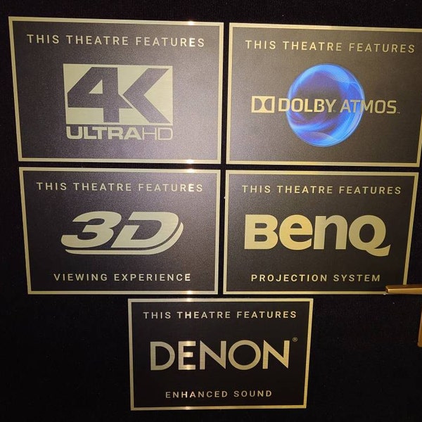 Dolby Atmos Color Home Theater Sign - Etsy