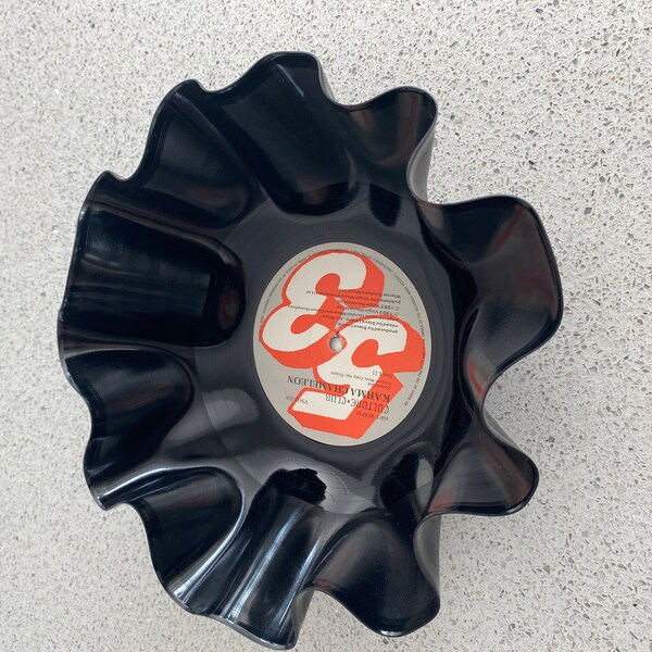 Upcycled Vinyl Record Bowl - 12 Inch - With Added Led Zeppelin Label ...