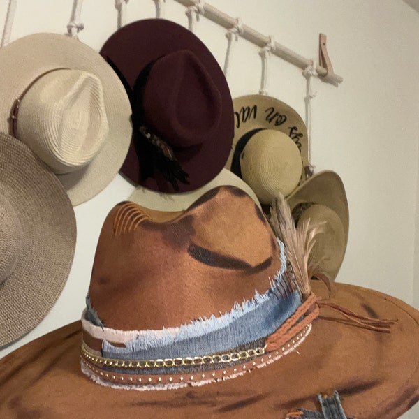 Story Hats | Custom, Hand Burned, Made to Order Western Fedora Cowboy ...