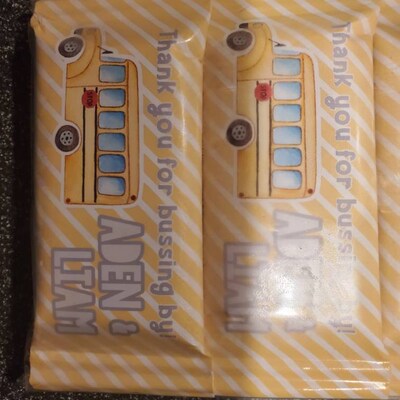 School Bus Candy, Wheels on the Bus Party Favors, School Bus Party ...