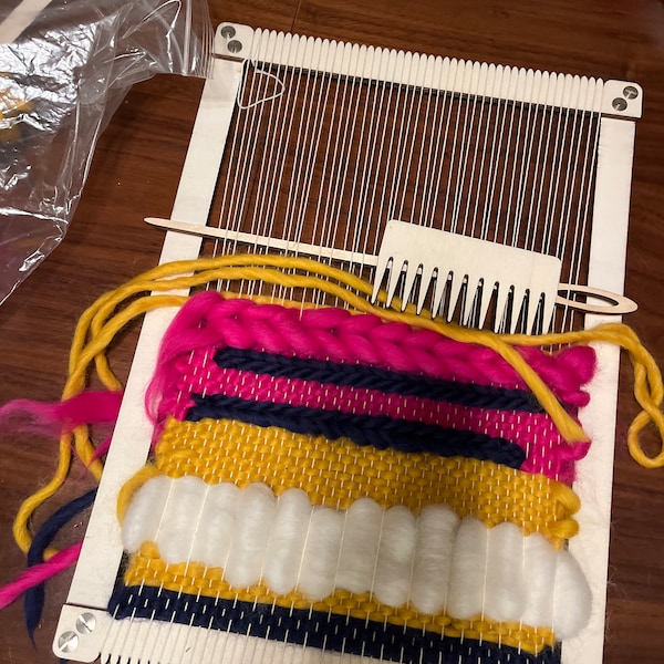 Weaving Loom Kit. Large Lap Loom. Learn to Frame Weave, Tapestry ...