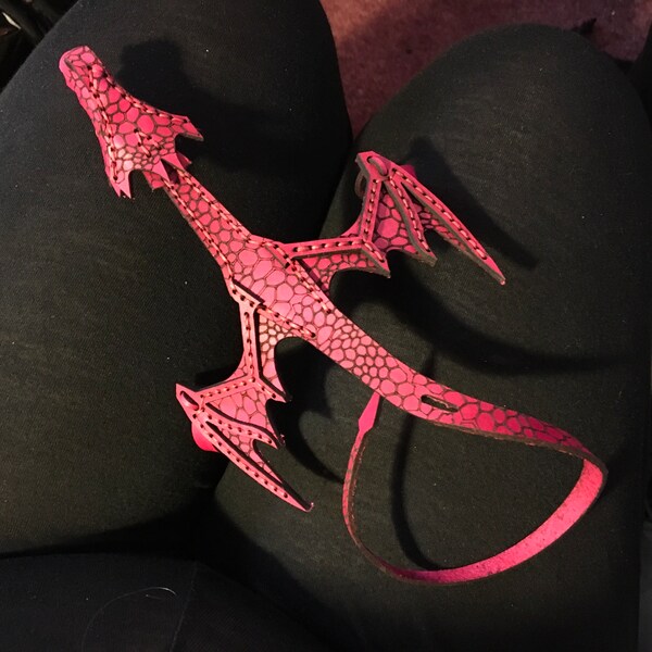 Leather Hand Dragon Cuff - Etsy