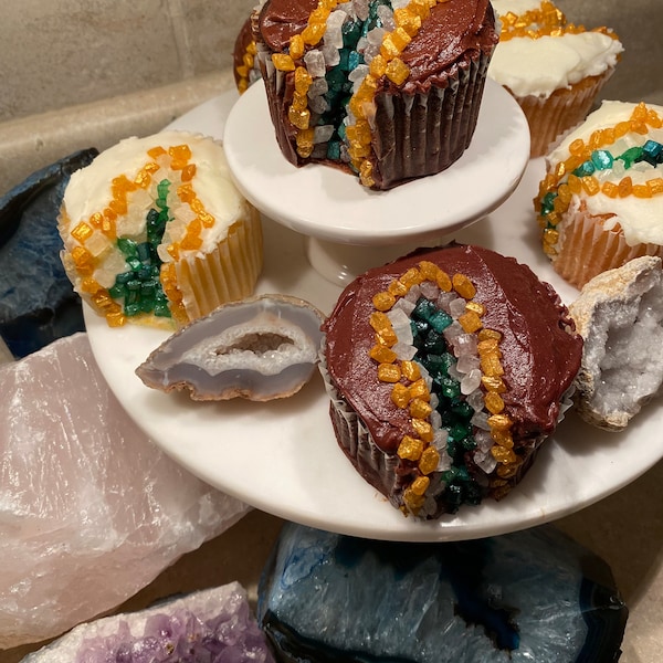 Rock Candy Teal | Mini Rock Candy Gems | Geode Cake, Cookies and Treats ...