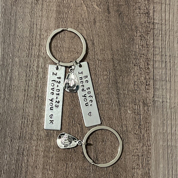 Drive Safe Cowboy Keychain, Western Gift, Gift for Men, Cowboy Hat ...