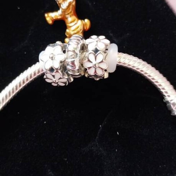 Wow Charms 925 Sterling Silver Charm Printer Book Flowers Beads Pendant ...