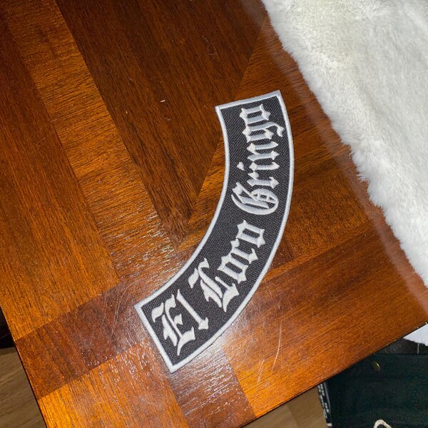 Custom Embroidered Side Rocker Patch - Motorcycle Club Biker MC Sew-on ...