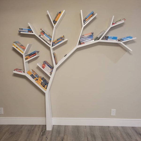 Unique Rustic, Tree Bookcases, Tree Branch Bookshelves, Book Stand ...