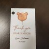 Editable Boho Teddy Bear Favor Tags Thank You Beary Much Tag Bearly ...