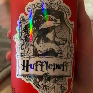 Holographic Sticker Hufflepuff House Emblem Hogwart School - Etsy Canada