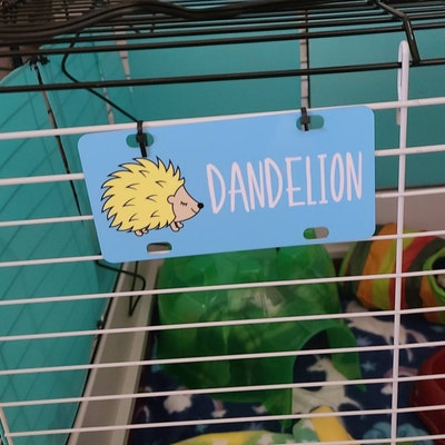 Personalized Hedgehog Name Plate / Hedgehog Sign / Cage Accessory ...