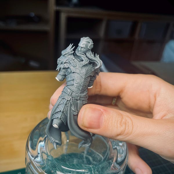 Cursed Lord Valak Male Dark Knight 8K D&d/pathfinder 32mm 75mm 100mm ...