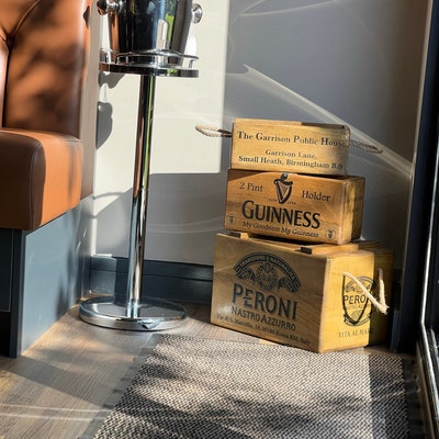 Gin Hendricks Jack Daniels Bombay Storage Suitcase SHELF Chest Trunk ...