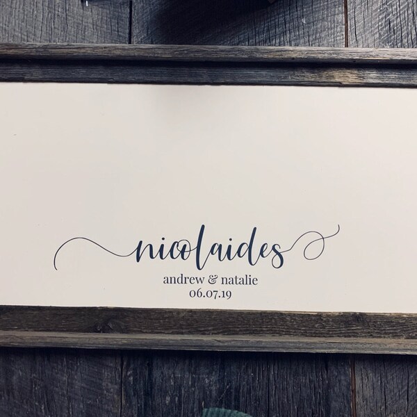 Rustic Wedding Guest Book Alternative Wood Wedding Sign Custom Wedding ...