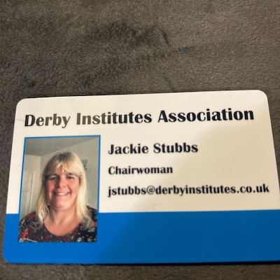 Personalised ID Card Logo Work ID Identification Badge Staff ID Work ...