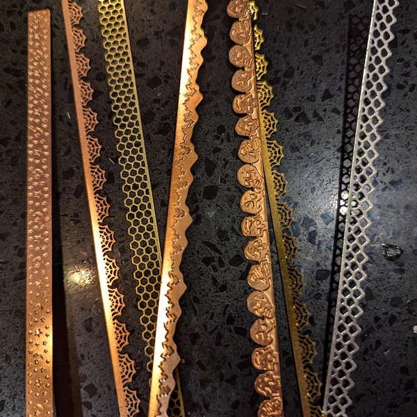 1pc BRASS or COPPER Dragon Scale Decorative Fancy Bezel Gallery Wire - Etsy