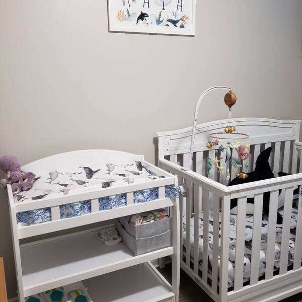 Ocean Baby Name Sign, Name Sign for Nursery, Above Crib Decor, Nursery ...