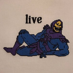 He Man Cross Stitch Pattern He-man Singing Cross Stitch - Etsy
