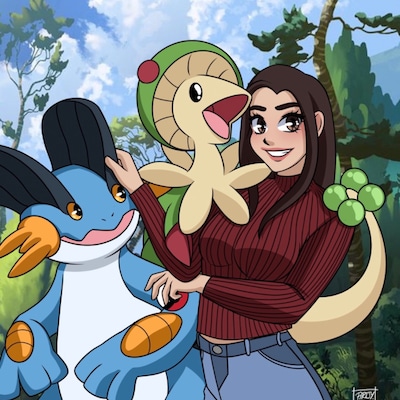 Become a Pokémon Trainer CUSTOM POKEMON PORTRAIT Pokémon Illustration ...
