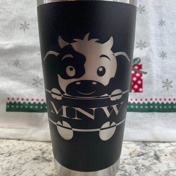 Baby Cow Split Monogram Svg Cow Name Label Cow Circle Monogram Frame ...