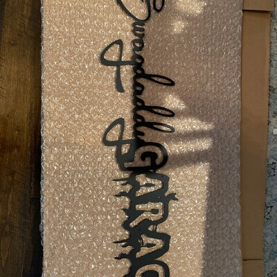 Custom Script Metal Word Sign Kembara Script Personalized Metal Name ...