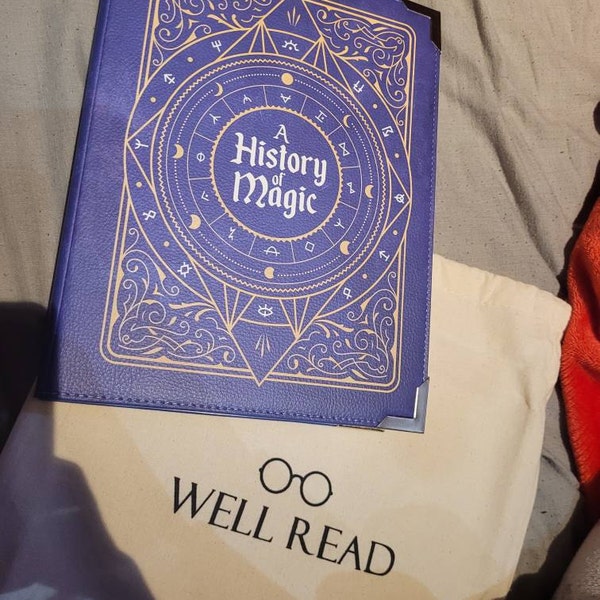 A History of Magic Book Bag, Wizard Book Purse, Spell Book Crossbody ...