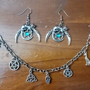 Celtic Pagan Morrigan Flying Crow Raven W Pentacle Dblsided W | Etsy