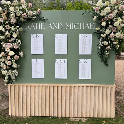 Custom Backdrop Wedding Sign, Name Sign for Wedding, Wood Cut Out ...