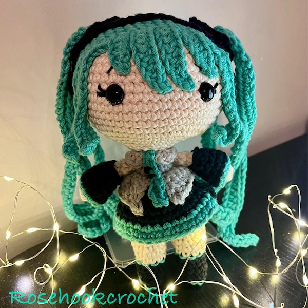 PDF: Hatsune Miku Inspired Amigurumi Doll - Crochet Pattern by ...