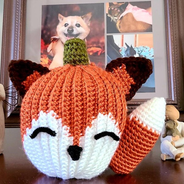 CROCHET PATTERN X Crochet Fox Pumpkin, English Written Pattern, PDF ...