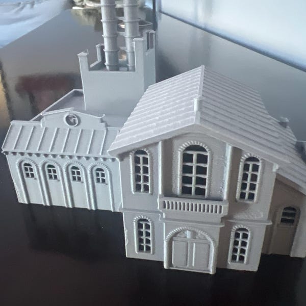 N Scale Building Police Station Building 1:160 - Etsy