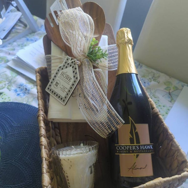 Housewarming Gift Basket, Real Estate Closing Gift Basket, Personalized ...