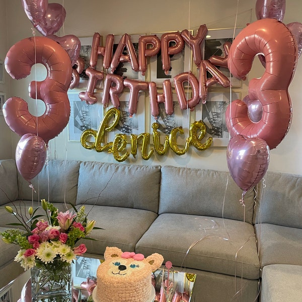 Giant Happy Birthday Balloon for Birthday Party, Jumbo Birthday Cake ...