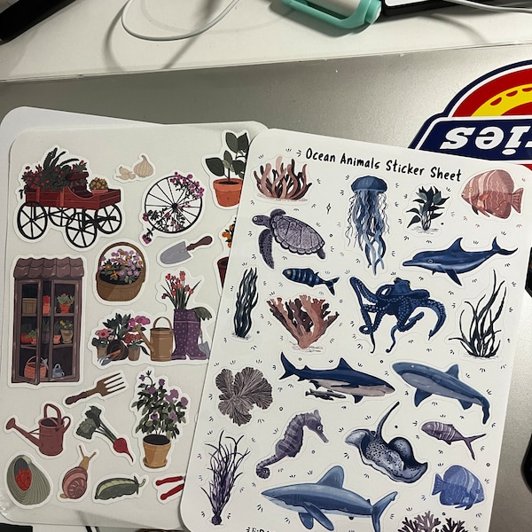 Winter Aesthetics Sticker Sheet , Winter Stickers, Journal Stickers ...