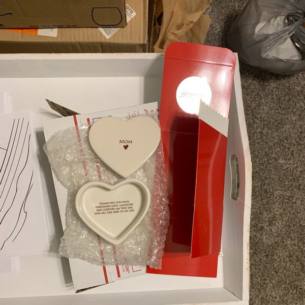 READY TO SHIP - Mother of the Bride Gift - Heart Box - Mom - Keepsake ...