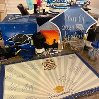 Graduation Name Drop Guest Book, Keepsake Guest Book, Personalized ...