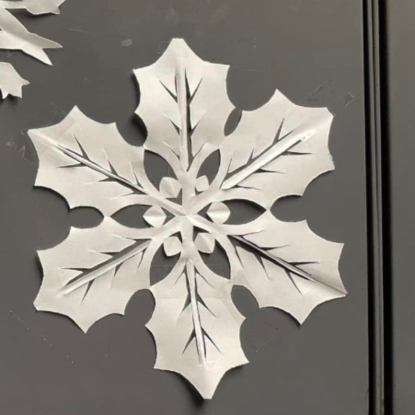 Spider Paper Snowflake Printable Template - Etsy